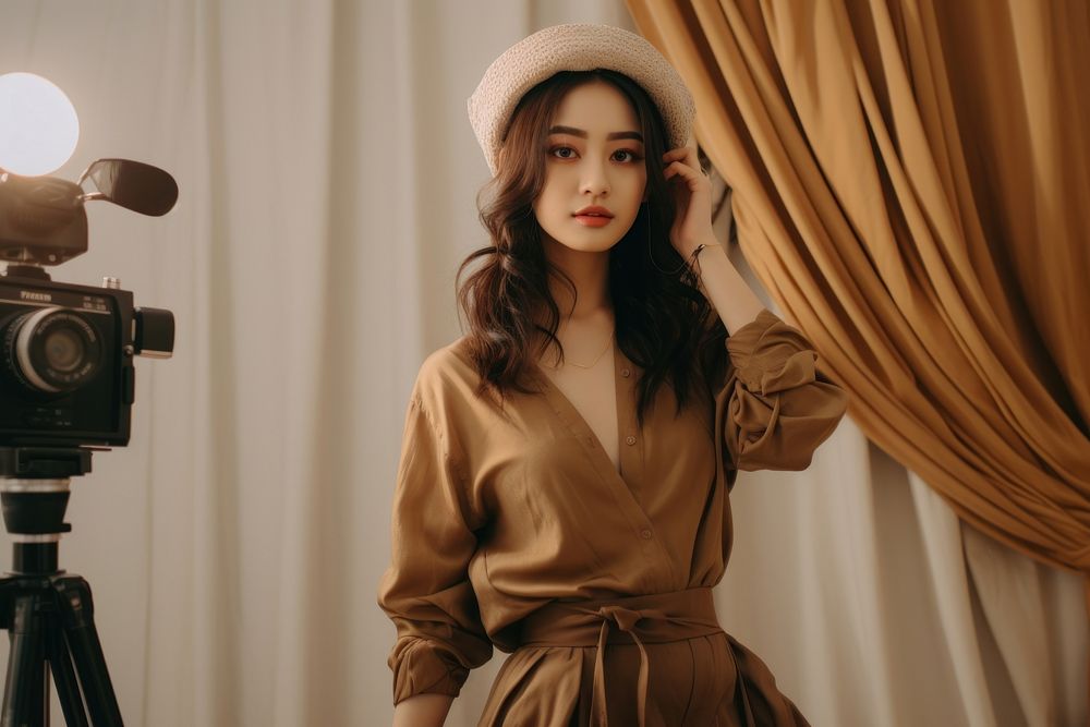 Camera portrait fashion adult. AI | Premium Photo - rawpixel