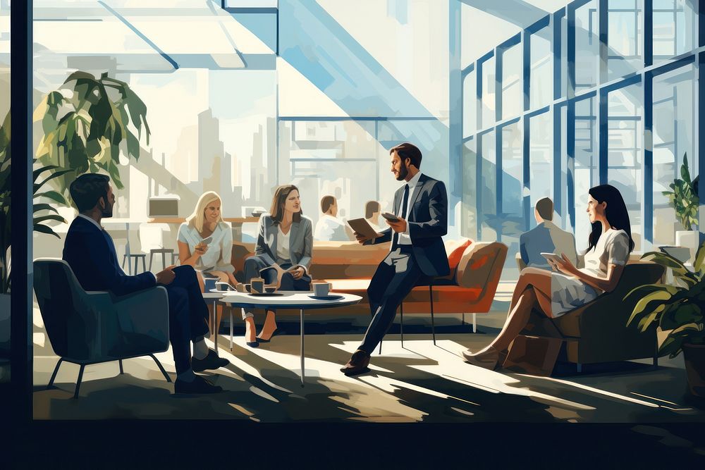 Architecture furniture building office. AI | Free Photo Illustration ...