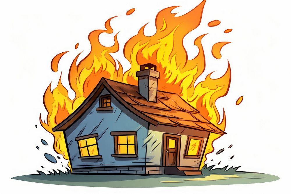 House On Fire Clip Art
