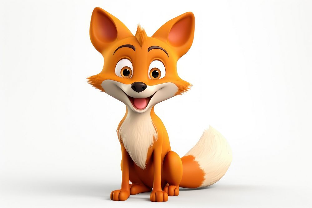 Fox cartoon mammal animal. | Free Photo Illustration - rawpixel