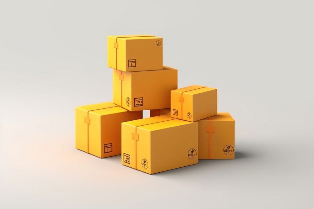 Box cardboard carton delivering. AI | Free Photo Illustration - rawpixel