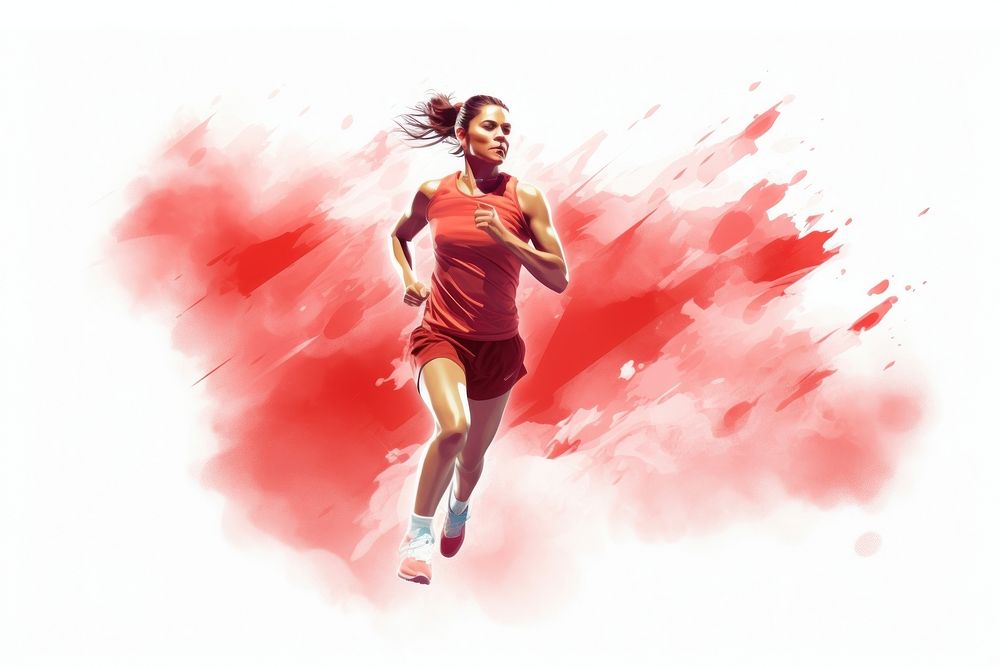Running jogging athlete female. AI | Free Photo Illustration - rawpixel