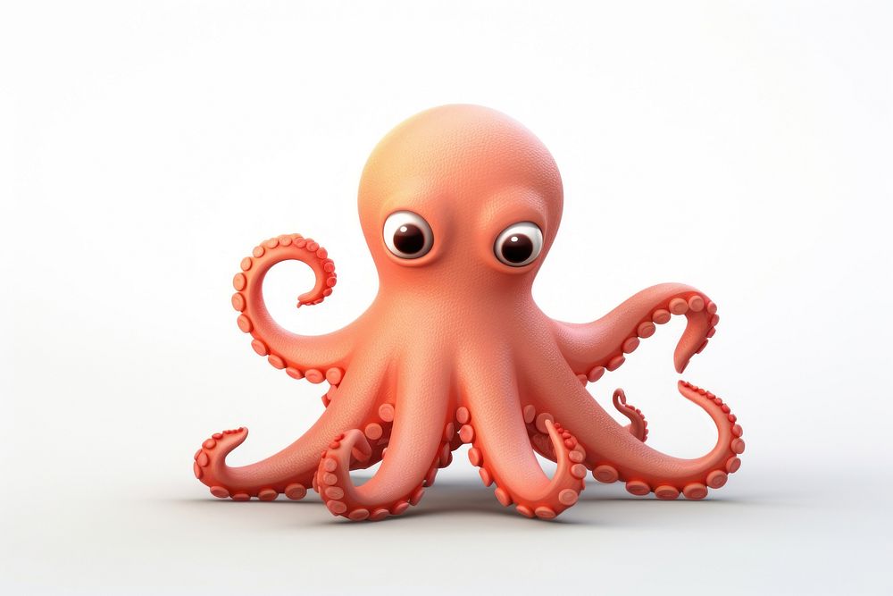 Octopus animal cute invertebrate. AI | Premium Photo Illustration ...