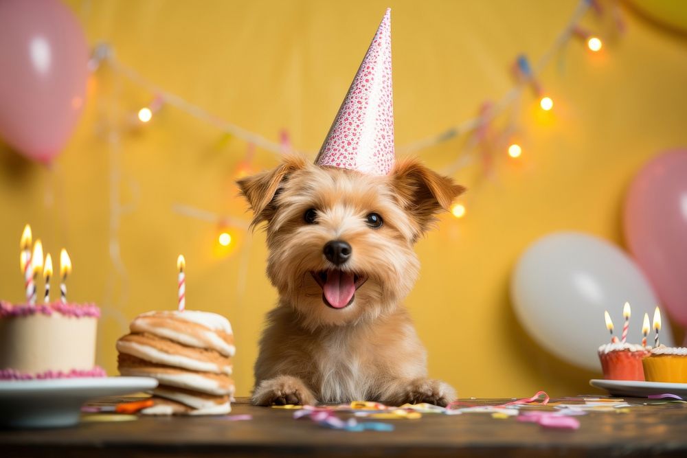 Party dog pet celebration. | Premium Photo - rawpixel