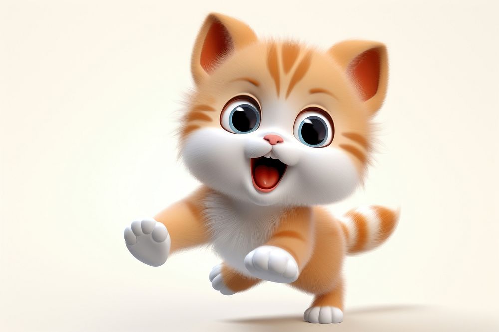 Kitten cartoon mammal animal. | Premium Photo Illustration - rawpixel