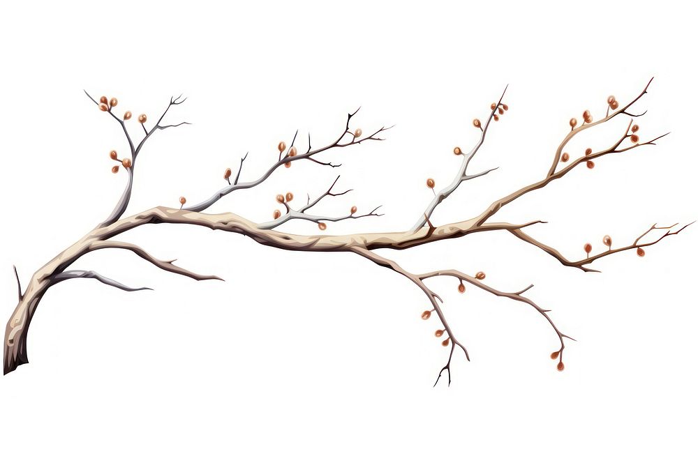 Tree branch sketch plant. AI | Premium Photo Illustration - rawpixel