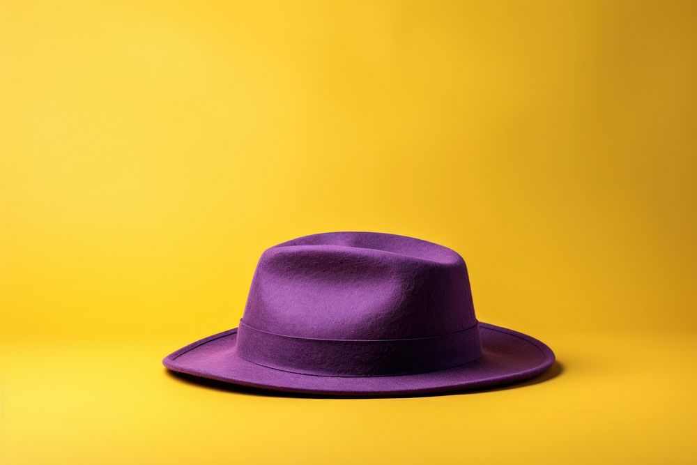 Yellow violet hat headwear | Free Photo - rawpixel