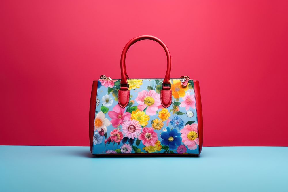 Bag handbag flower purse. AI | Free Photo - rawpixel
