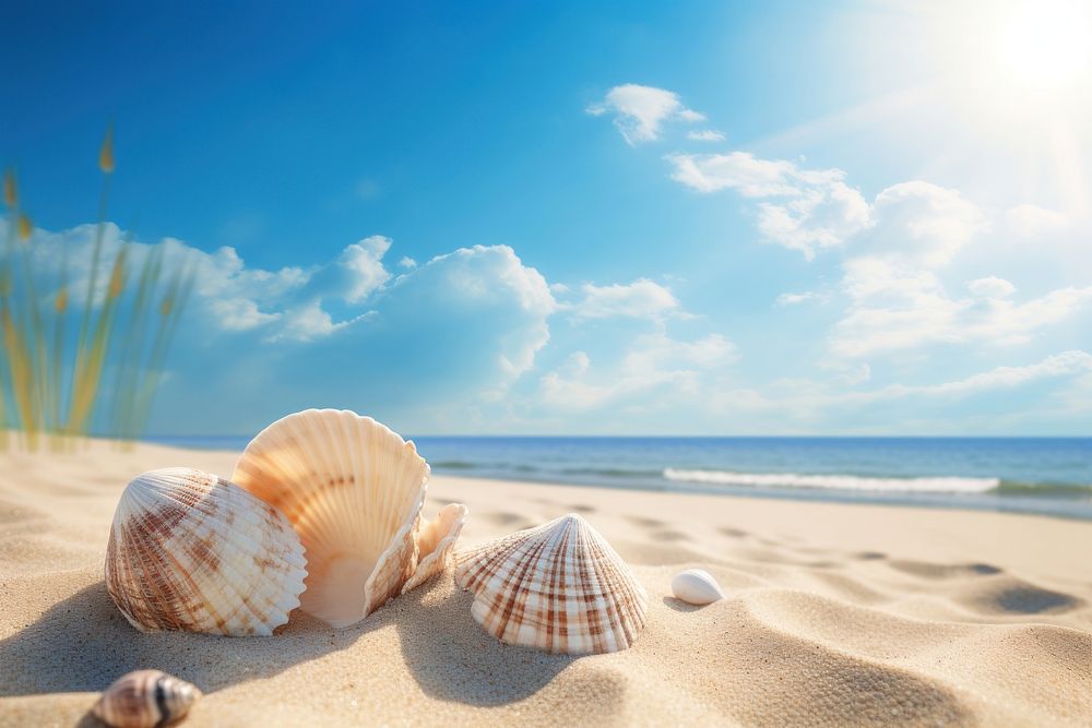 Seashell sky outdoors horizon. | Premium Photo - rawpixel