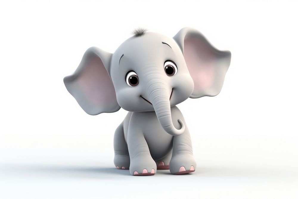 Elephant wildlife cartoon mammal. AI | Premium Photo Illustration ...