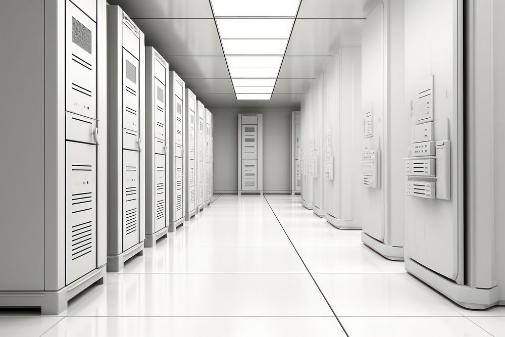 Server architecture electricity technology. AI | Free Photo ...