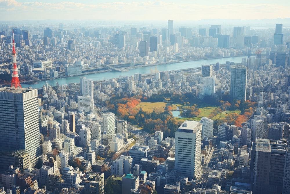 City architecture metropolis cityscape. AI | Free Photo - rawpixel