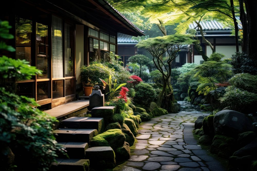 Nature architecture outdoors backyard | Premium Photo - rawpixel