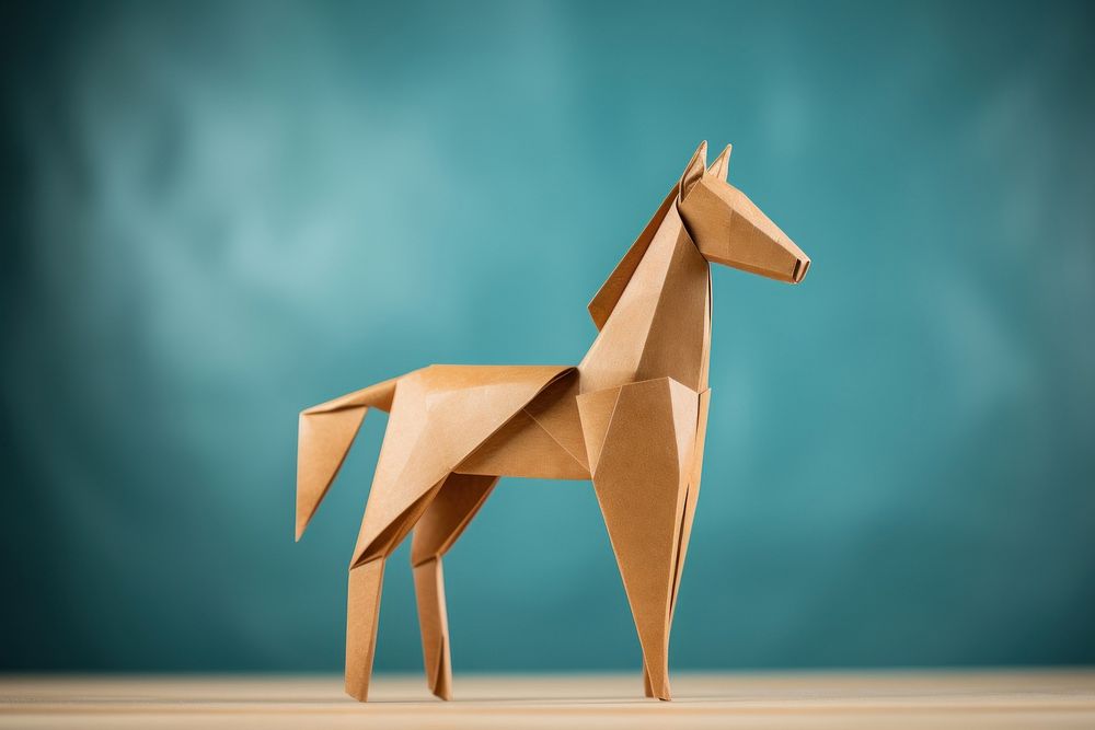 Origami nature horse paper. AI | Premium Photo - rawpixel