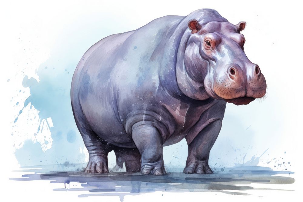 Wildlife animal mammal hippo. AI | Premium Photo - rawpixel