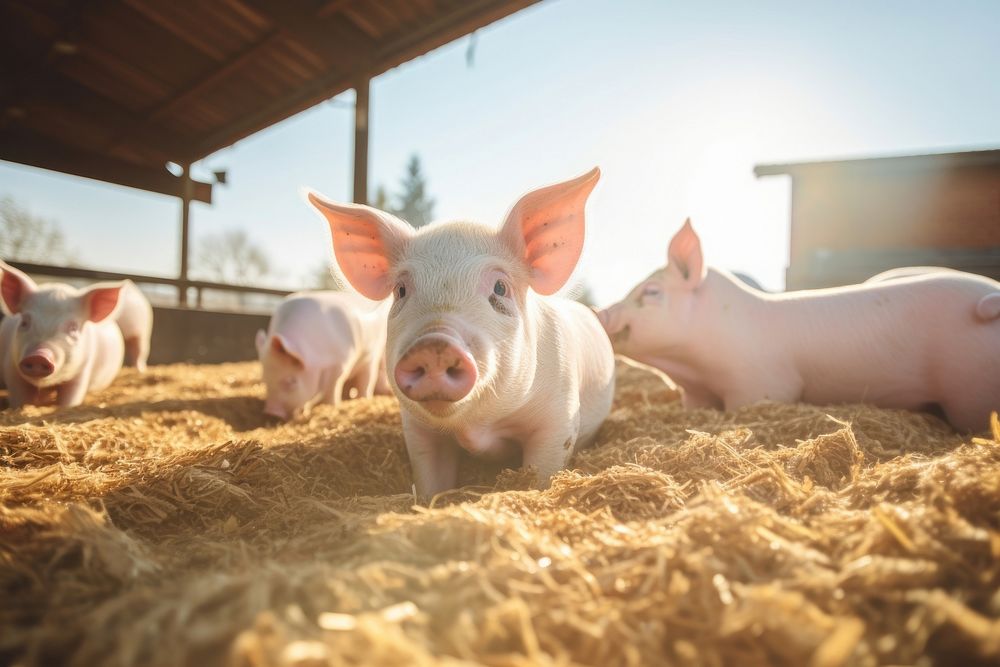 Pig animal mammal farm. AI | Free Photo - rawpixel