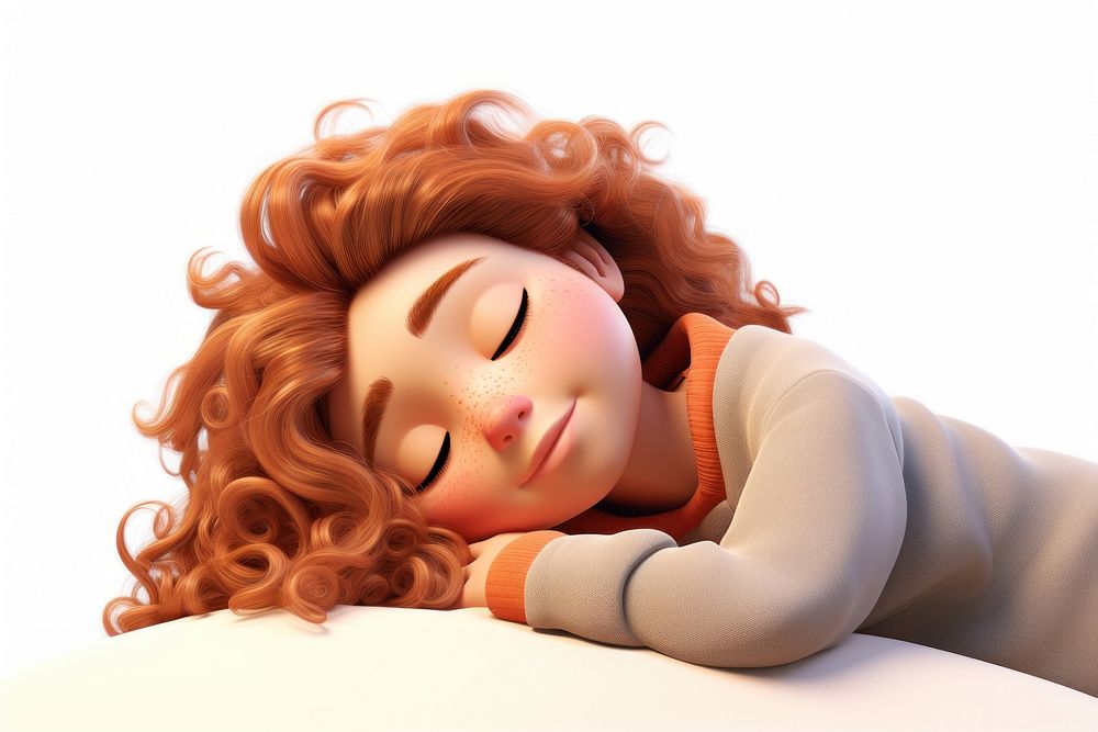Cartoon sleeping portrait women. AI | Free Photo Illustration - rawpixel
