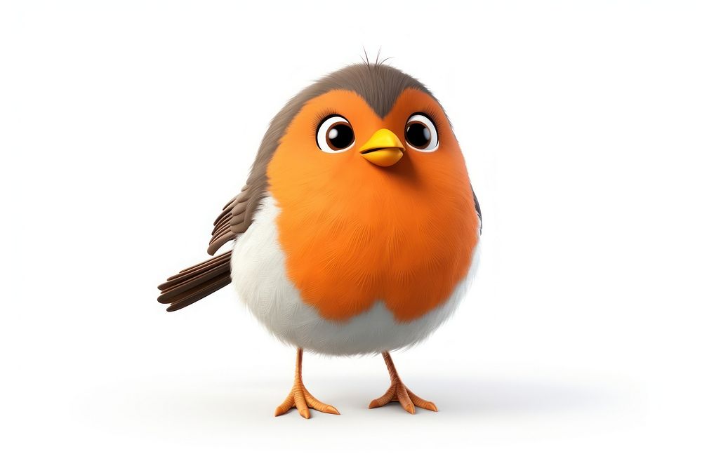 Robin bird cartoon animal. AI | Premium Photo Illustration - rawpixel