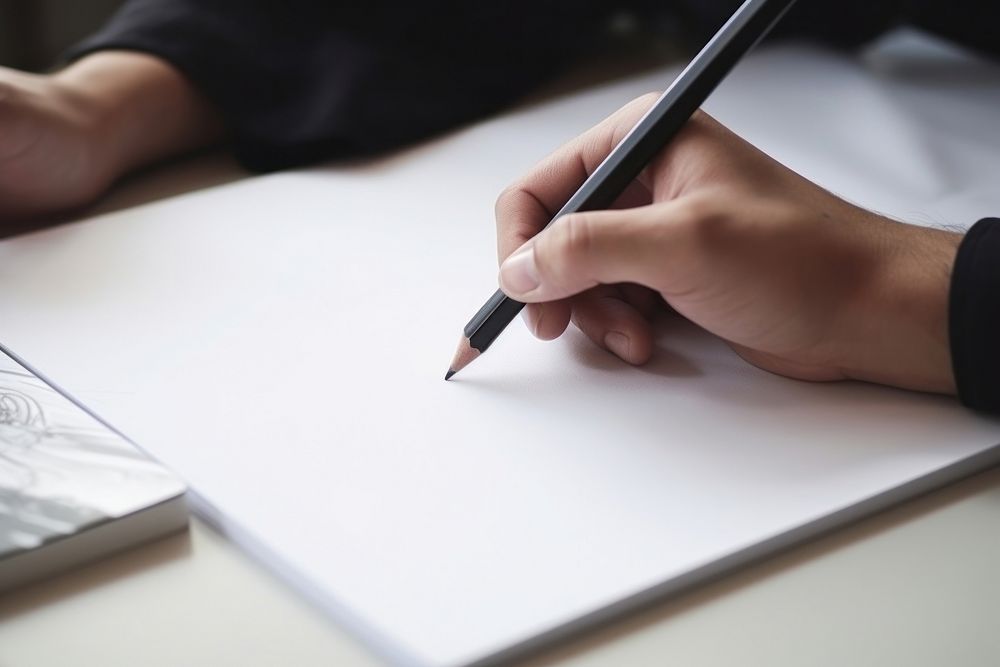 Writing sketch paper hand. | Premium Photo - rawpixel