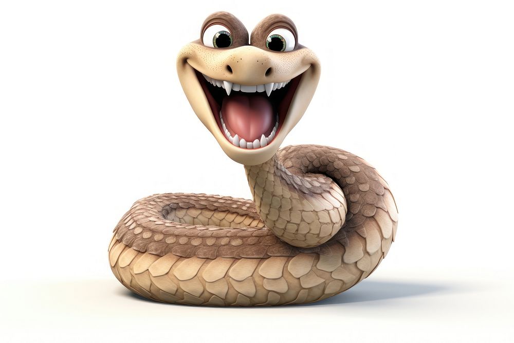 Snake reptile cartoon animal. AI | Free Photo Illustration - rawpixel