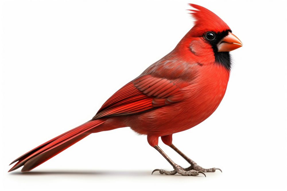 Northern cardinal animal bird white | Premium Photo - rawpixel