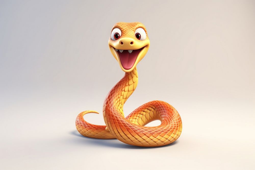 Snake reptile cartoon animal. AI | Free Photo Illustration - rawpixel