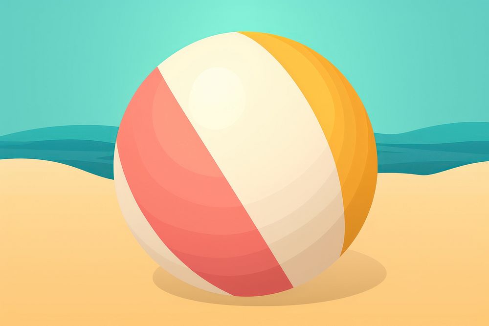 Sphere summer beach ball. AI | Premium Photo Illustration - rawpixel