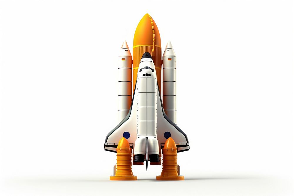 Aircraft vehicle rocket white background | Free Photo Illustration ...