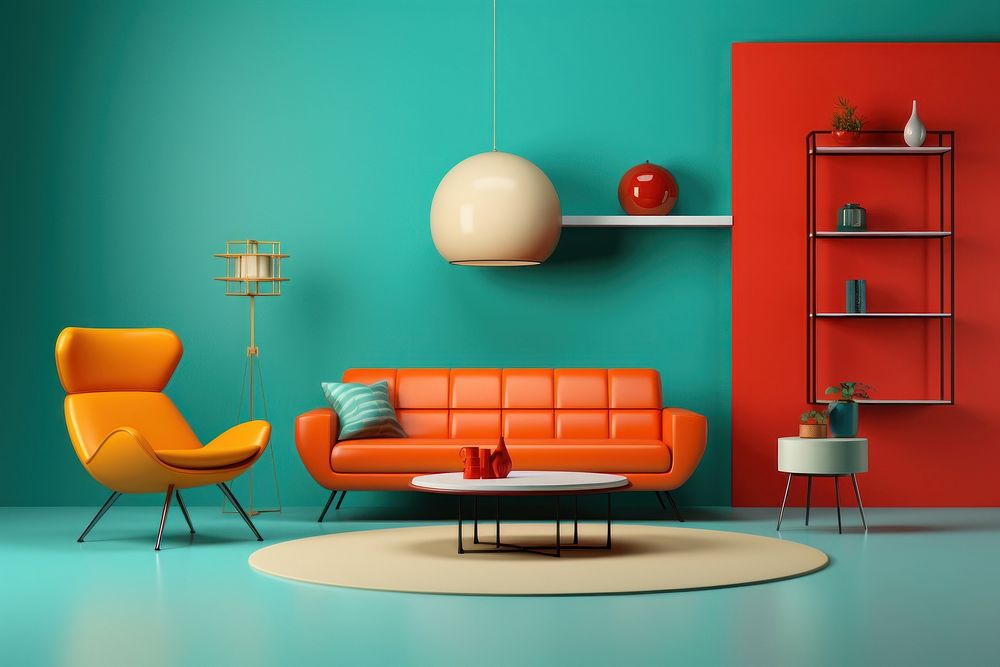 Furniture architecture chair table. | Free Photo Illustration - rawpixel