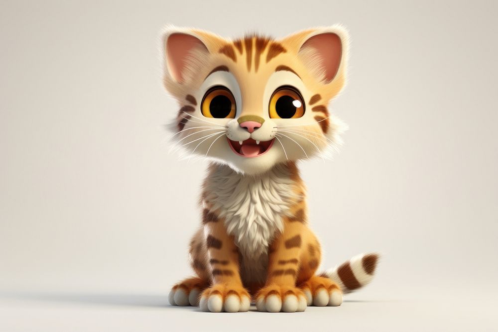 Cartoon animal mammal kitten. | Premium Photo Illustration - rawpixel