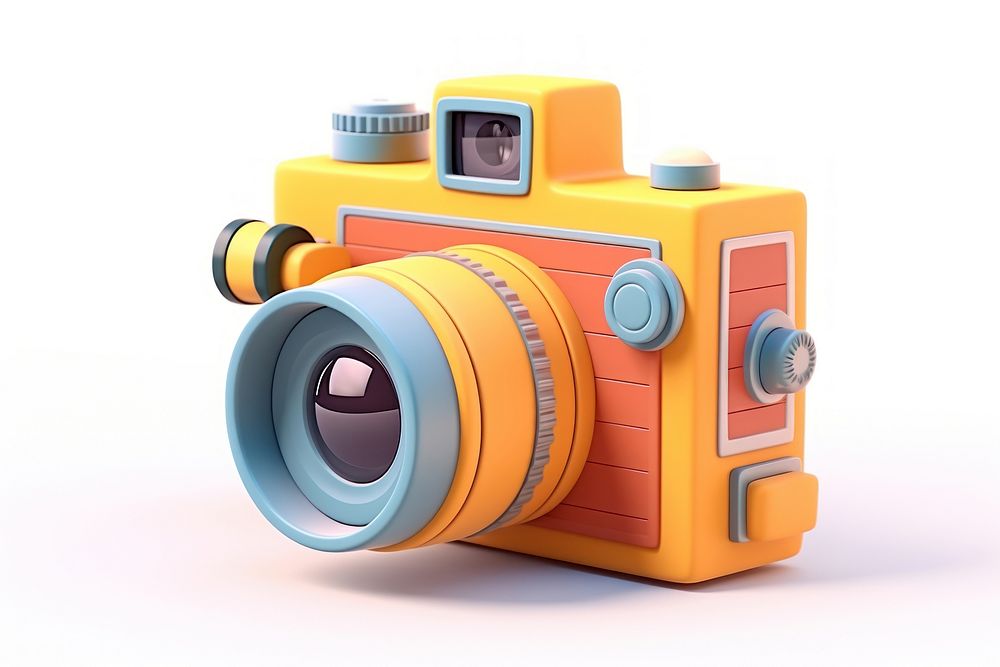 Camera white background photographing electronics. | Premium Photo ...