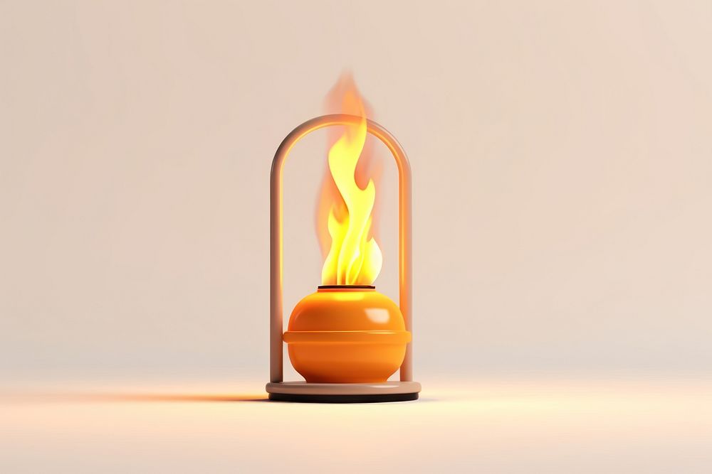 Lamp fire illuminated filament. AI | Free Photo Illustration - rawpixel