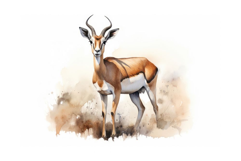 Springbok wildlife animal mammal. AI | Free Photo Illustration - rawpixel