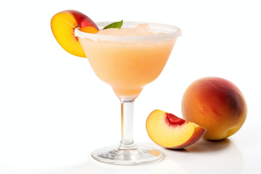 Peach cocktail drink fruit. AI | Free Photo - rawpixel