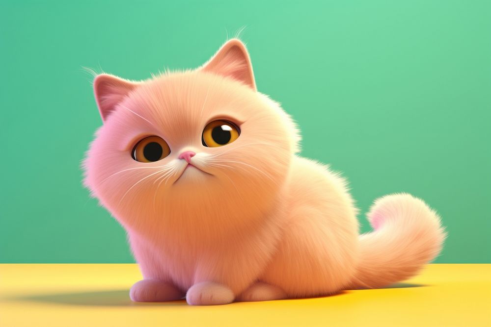 Cartoon animal mammal kitten. | Free Photo Illustration - rawpixel