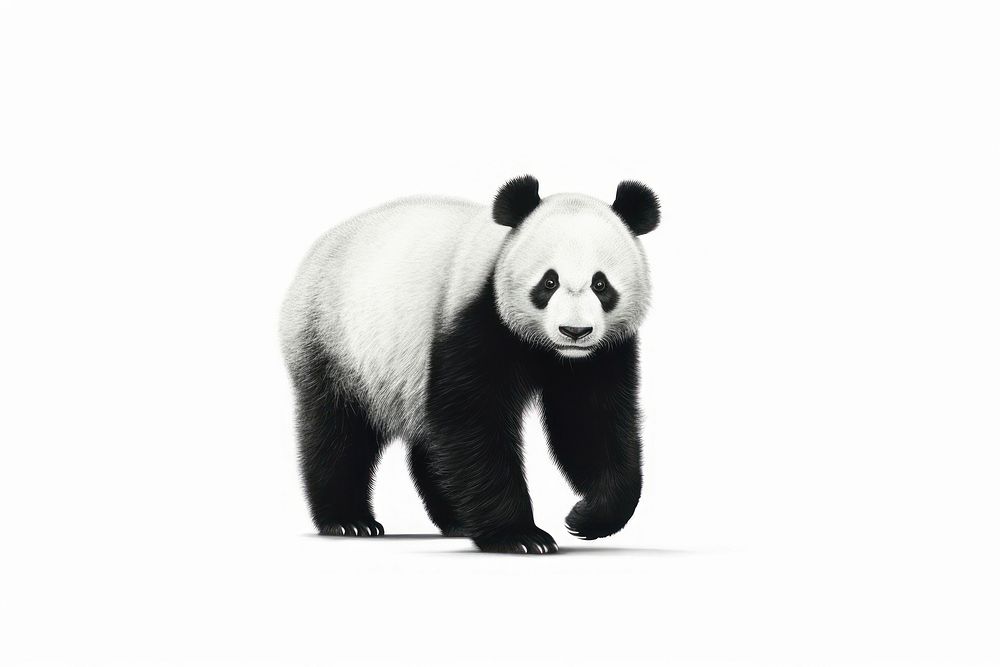 Wildlife animal mammal panda. | Free Photo Illustration - rawpixel