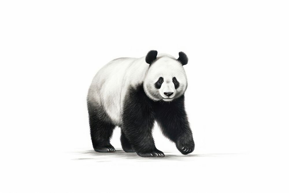Wildlife animal mammal panda. | Free Photo Illustration - rawpixel