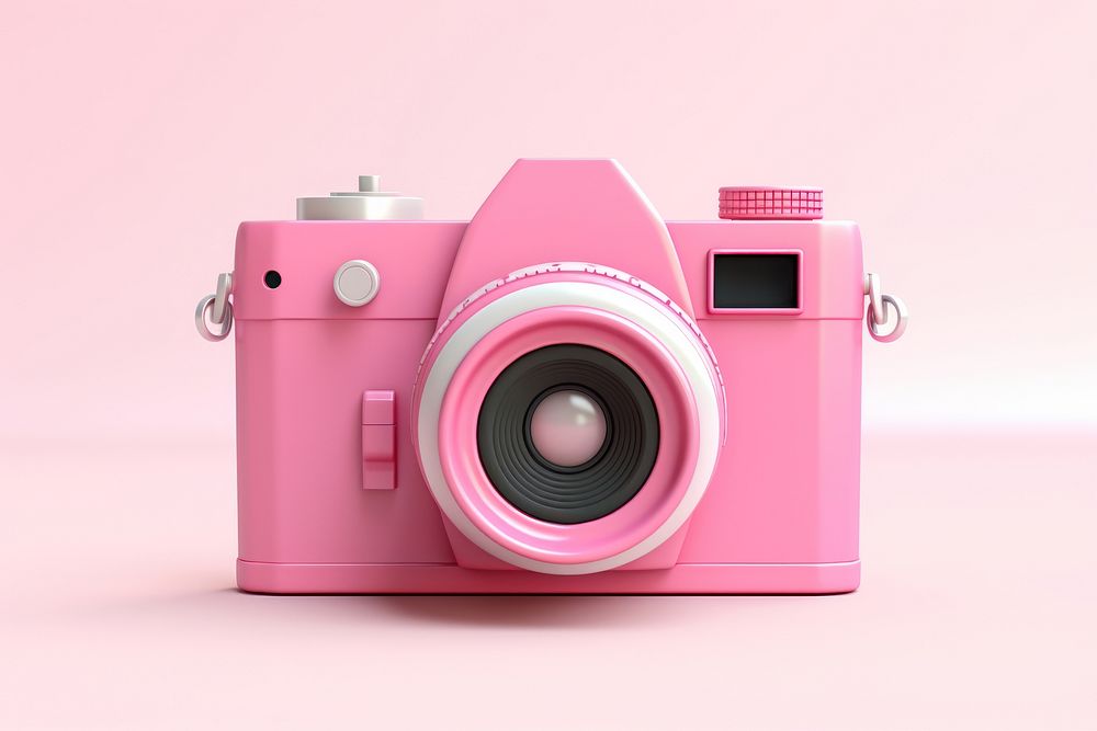 Camera pink photographing electronics | Free Photo Illustration - rawpixel