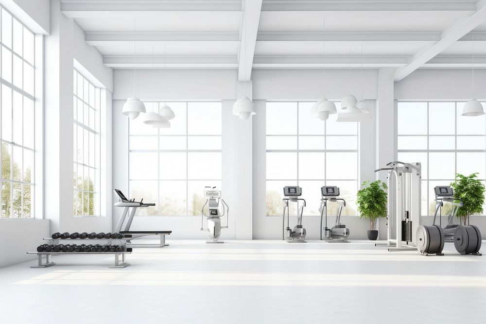 Gym architecture building sports. AI | Free Photo - rawpixel