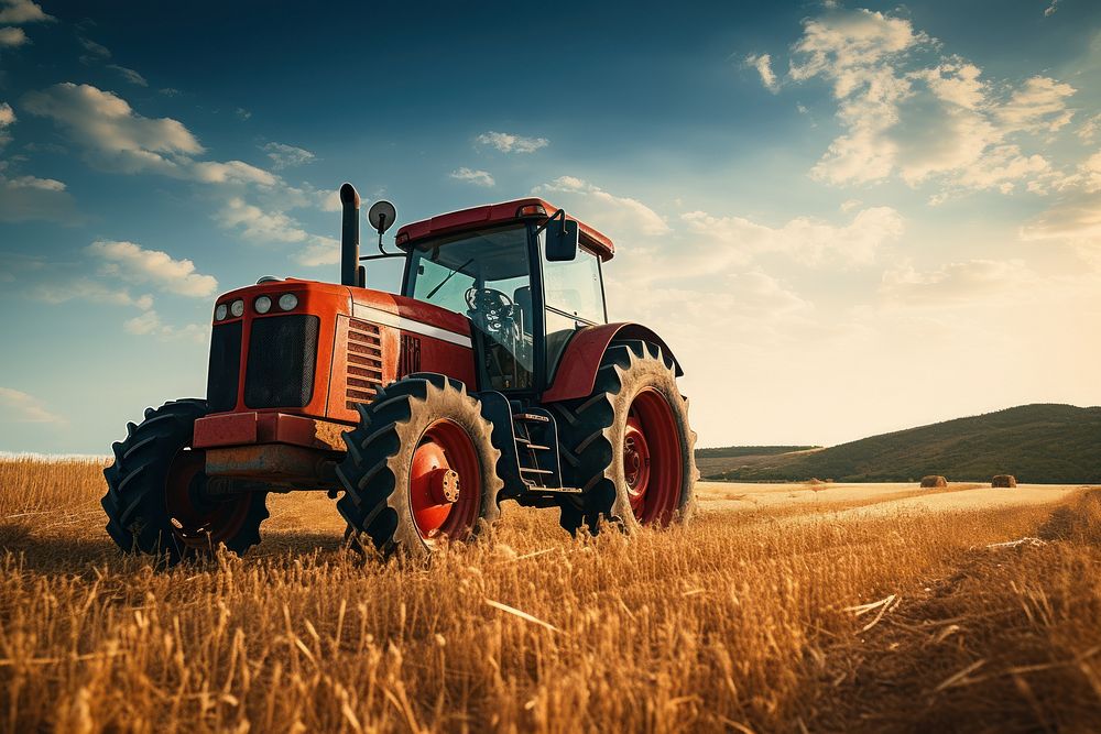 Tractor field agriculture outdoors. | Free Photo - rawpixel