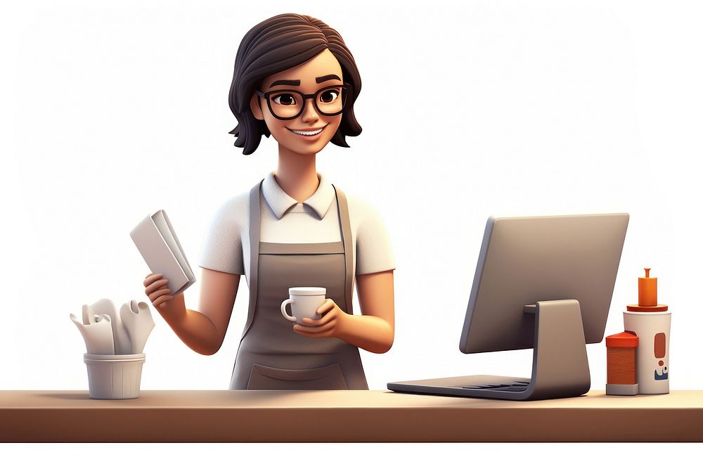 Computer laptop female adult. AI | Free Photo Illustration - rawpixel