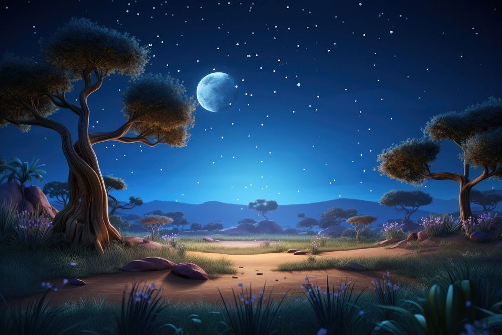 Night landscape astronomy outdoors. | Premium Photo Illustration - rawpixel