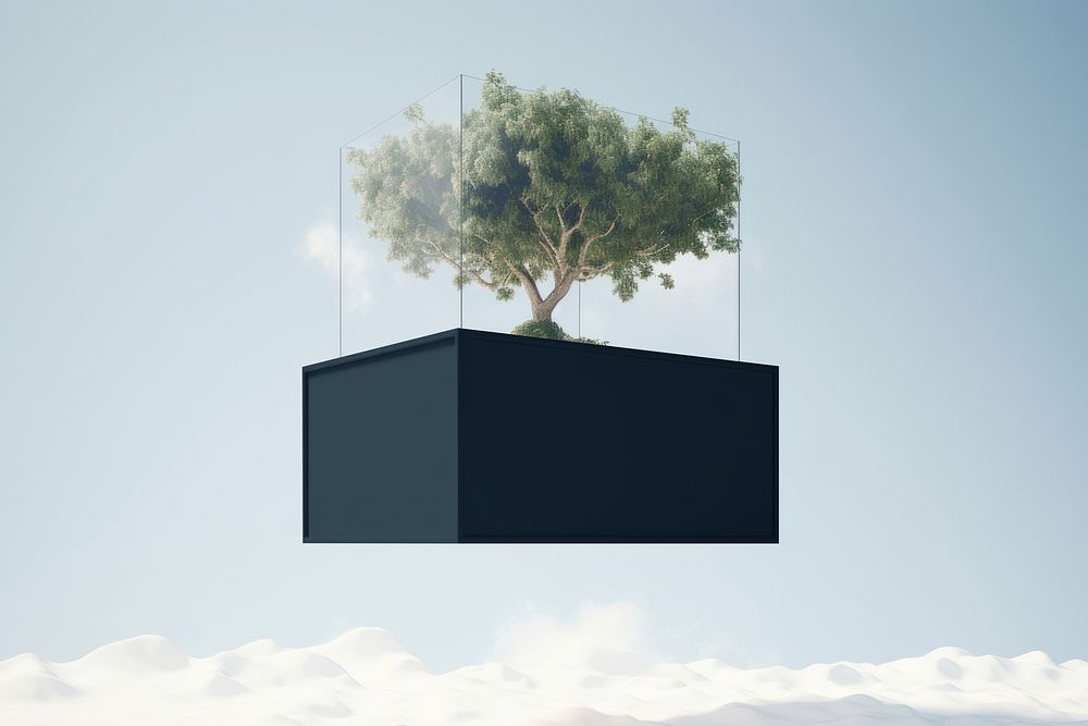 Floating lone tree in the sky | Premium Photo - rawpixel