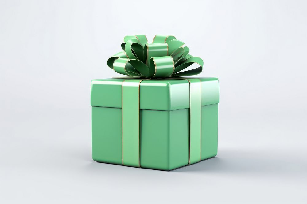 Present green gift christmas present. | Free Photo Illustration - rawpixel