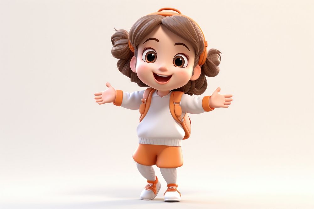 Cartoon cute doll toy. | Free Photo Illustration - rawpixel