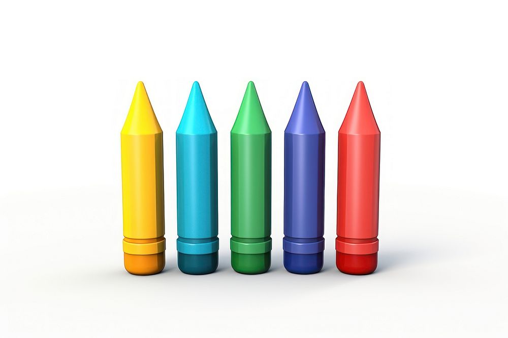 Crayon ammunition white background creativity. | Free Photo ...