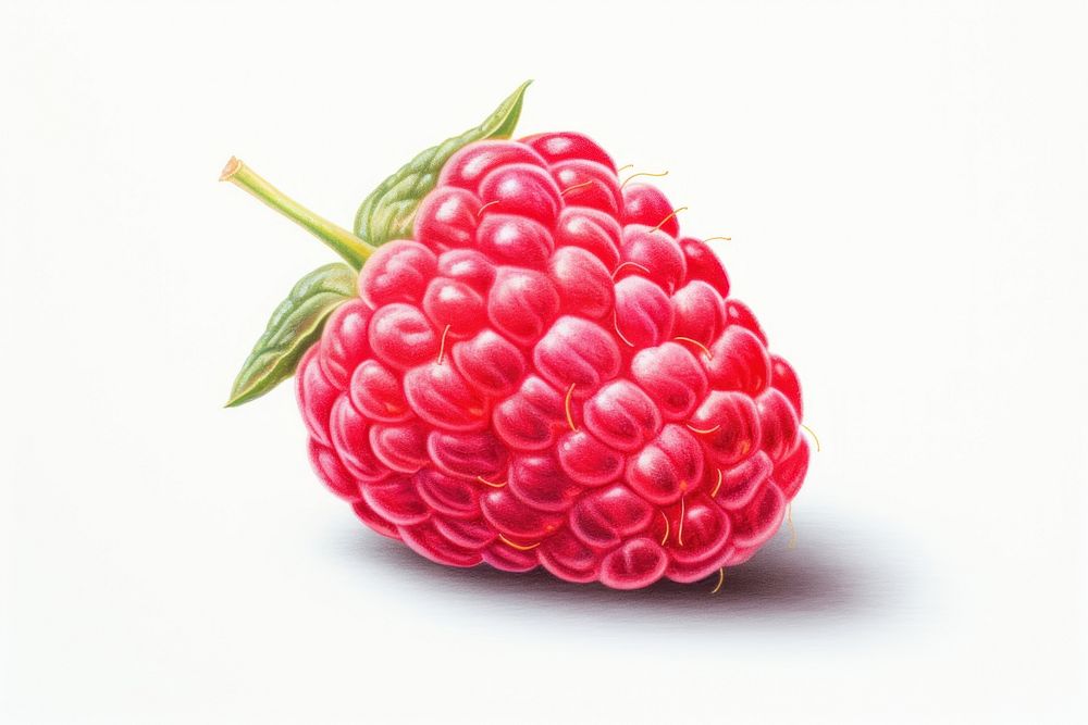 Raspberry fruit plant food, digital | Premium Photo Illustration - rawpixel