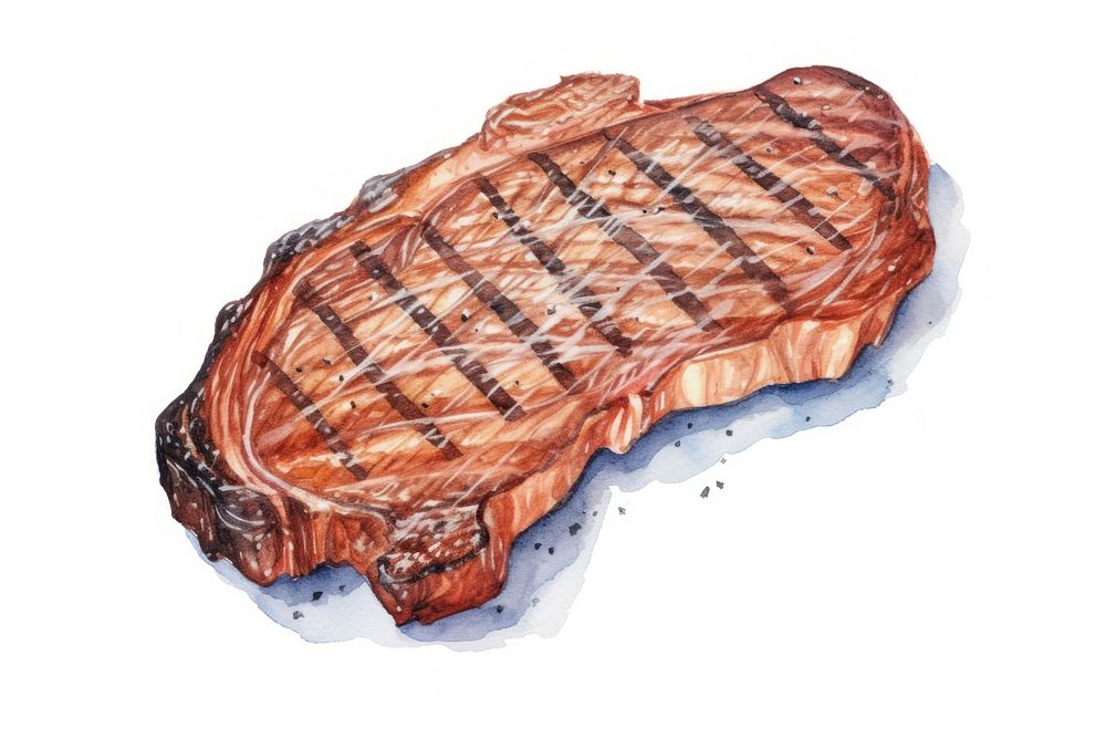 Steak grilled drawing meat. AI | Premium Photo Illustration - rawpixel