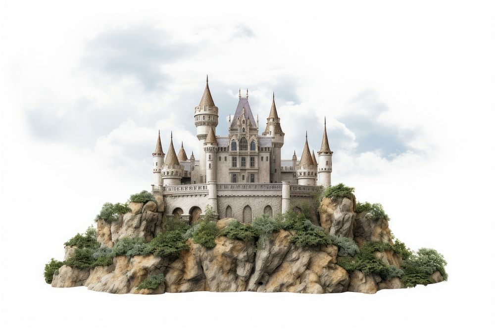 Castle architecture building outdoors. | Premium Photo Illustration ...