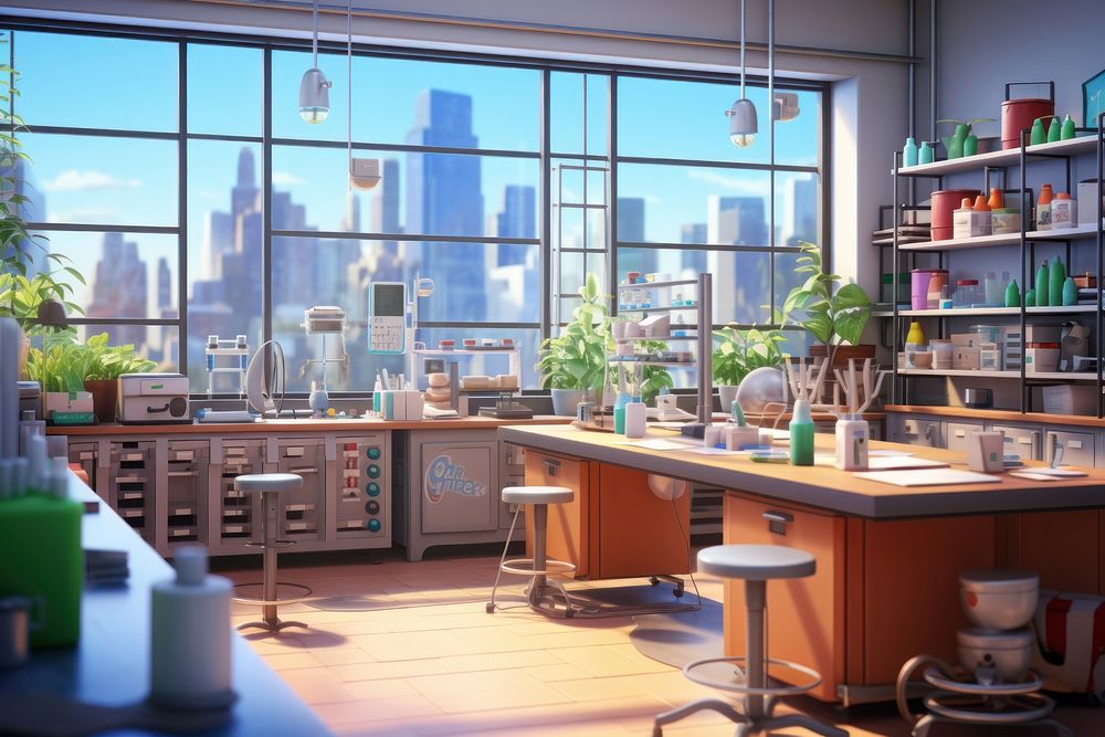 Furniture room lab architecture. AI | Free Photo Illustration - rawpixel